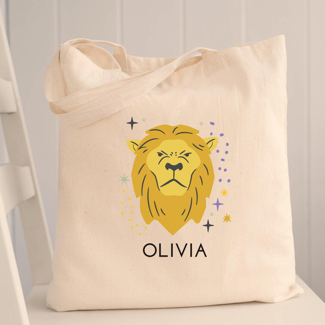 Personalized Zodiac Leo Tote Bag, Birthday Tote, Gift for Her ...