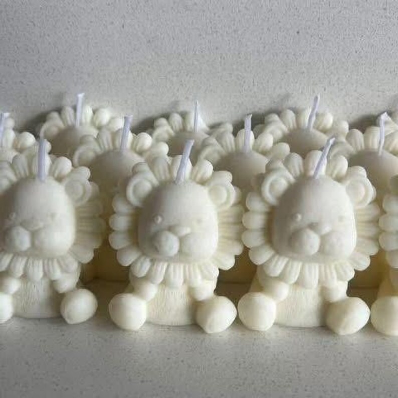 Lion Baby Shower Favors, Scented Lion Candles, Jungle Animal Birthday ...