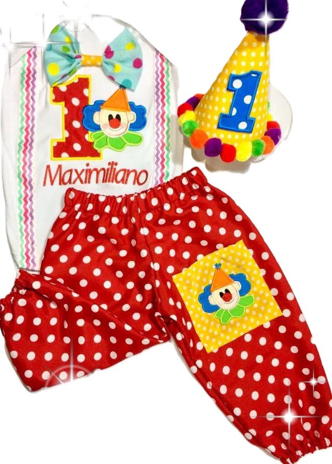 Traje De Payaso De Circo Rojo, Bebé Niño, Traje De Fiesta Personalizado ...