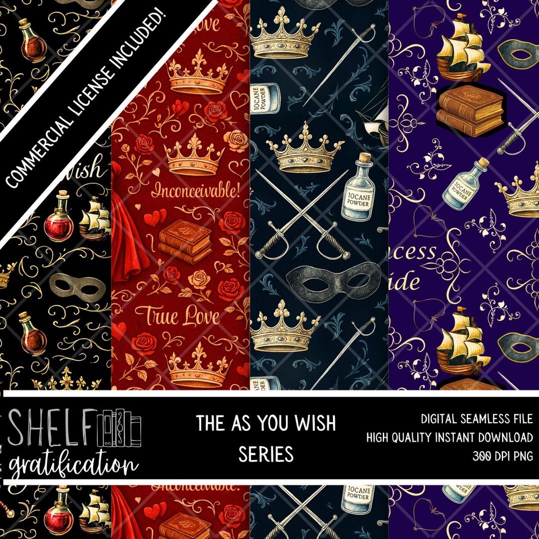 Princess Bride Inspired Digital Pattern Bundle as You Wish ...