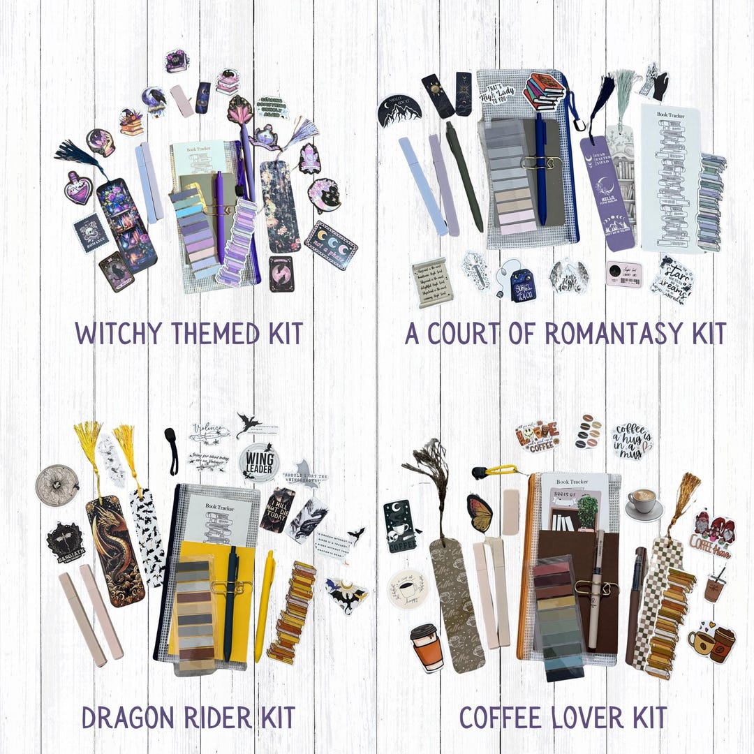 Curated and Themed Book Annotation Kits - Bookish Gift - Book Lover Kit ...
