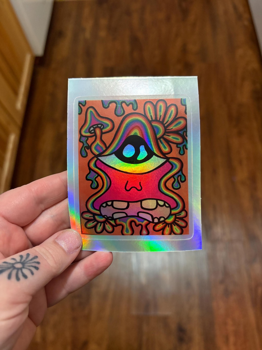 Holographic Eye Creature Sticker - Etsy