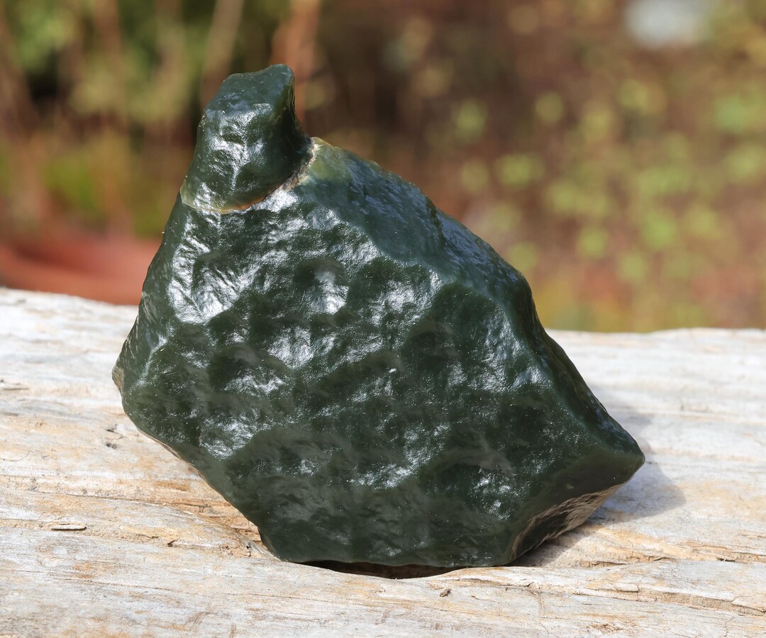 Wyoming Medium Olive Green Nephrite Jade Wind Slick, Ventifact, or ...