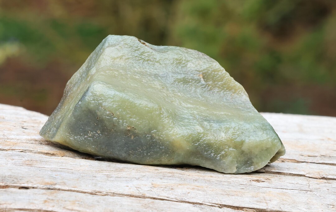 Gobi Desert Gray Celadon Nephrite Jade Desert Ventifact, Wind Slick, or ...