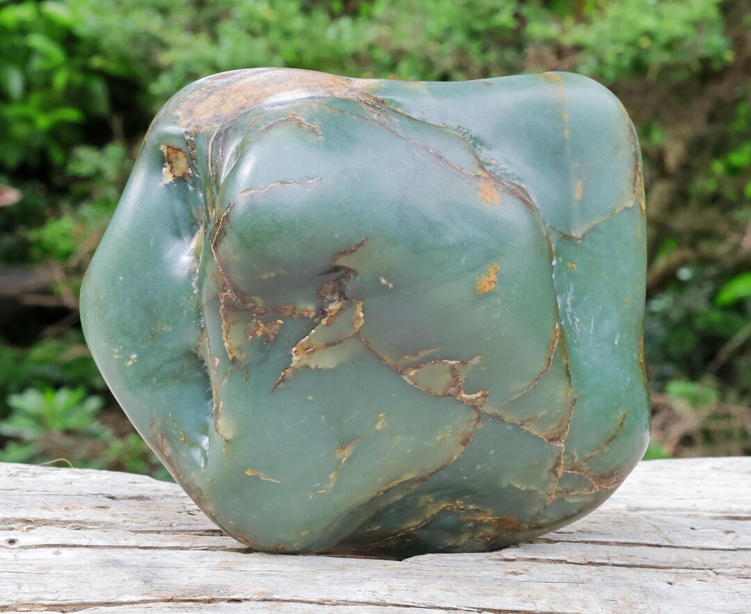 Siberian Blue Green Nephrite Jade Natural River Polished Cobble - Etsy