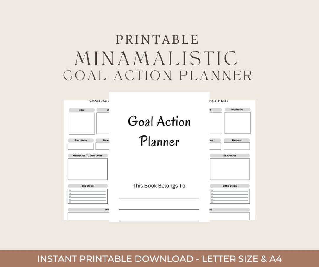 Printable Goal Tracker | Goal Planning and Progress Tracker PDF ...
