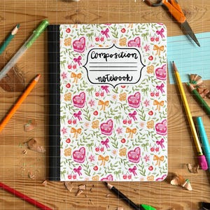 Watercolor Cherry Blossom Notebook Cover: Hand-drawn PNG (digital ...