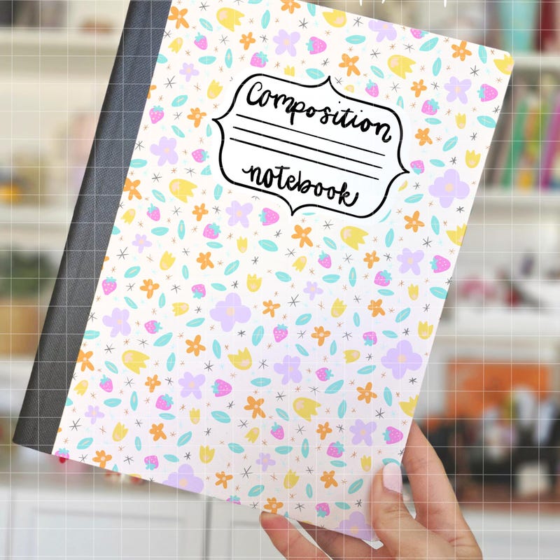 Hand Drawn Notebook Cover - Etsy