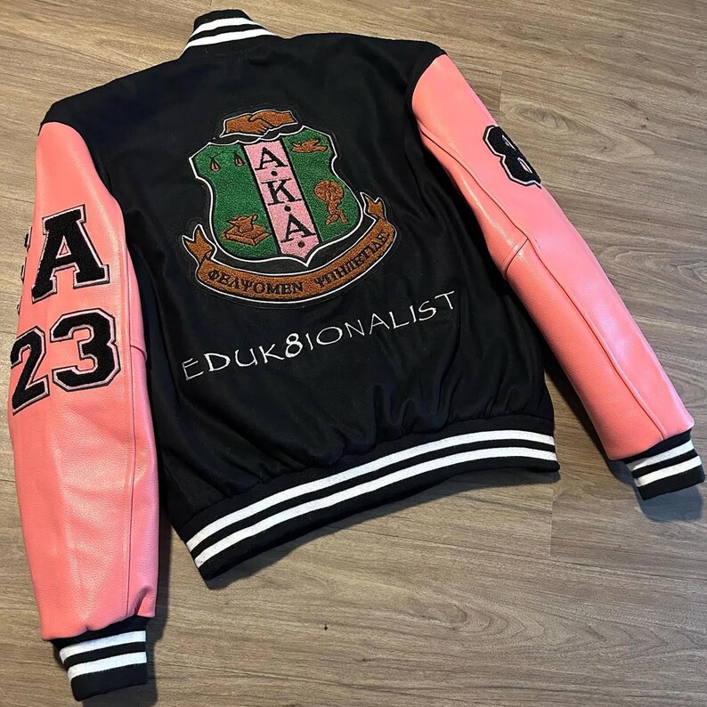 Custom Greek Varsity Jacket – Alpha Phi Alpha or AOII Personalized ...
