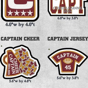 Chenille Captain & MVP Custom Letterman Jacket Patches - Etsy