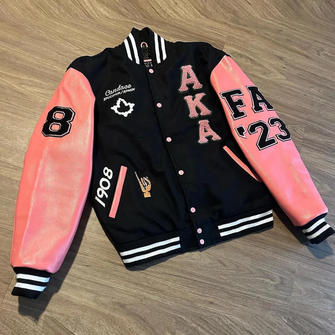 Custom Greek Varsity Jacket – Alpha Phi Alpha or AOII Personalized ...