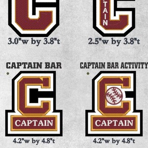 Chenille Captain & MVP Custom Letterman Jacket Patches - Etsy