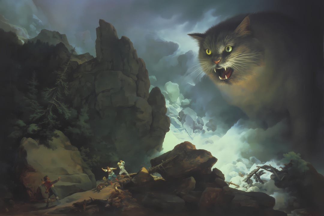The Beast of the Alps - Repainting of Philip James De Loutherbourg's ...