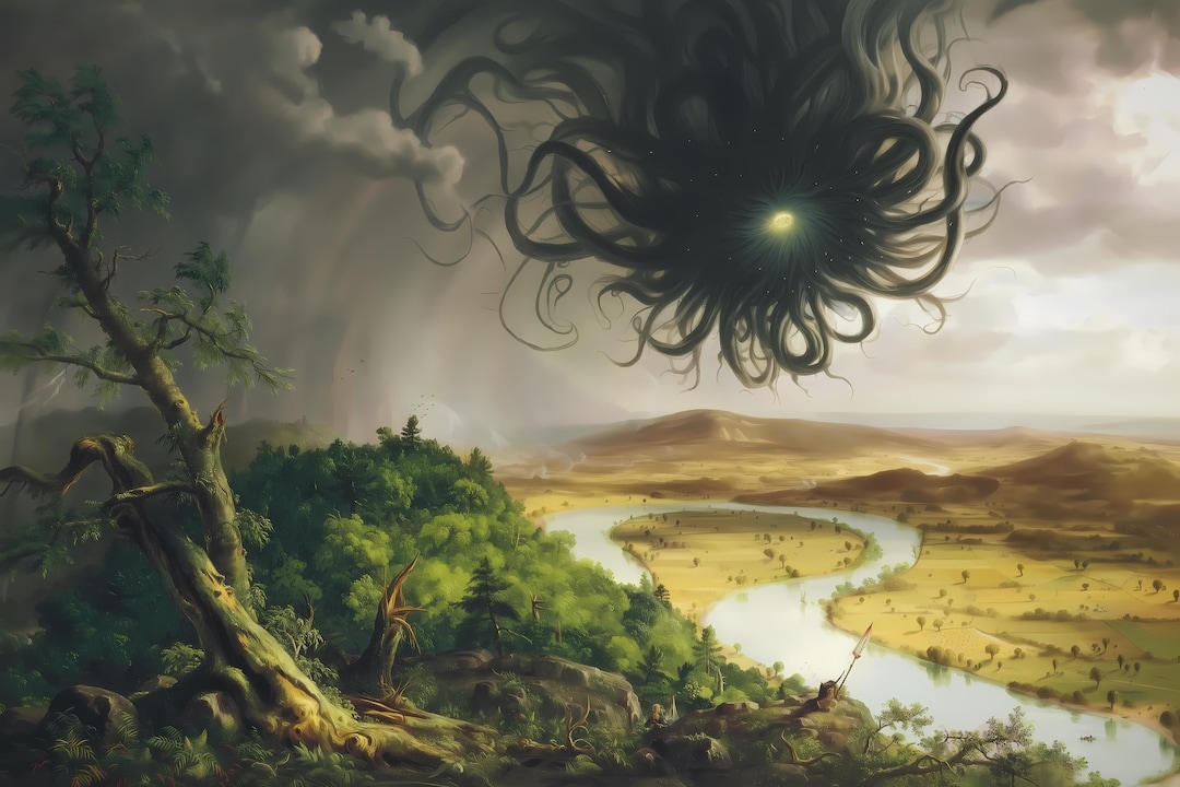 Nyarlathotep - Repainting of Thomas Cole's "the Oxbow" - Art Print for ...