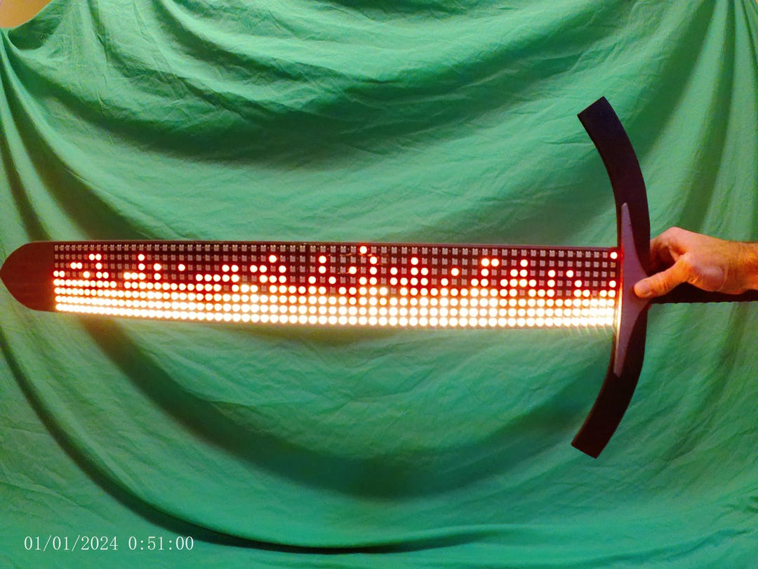 Custom LED Flaming Sword With Motion Sensing - Etsy