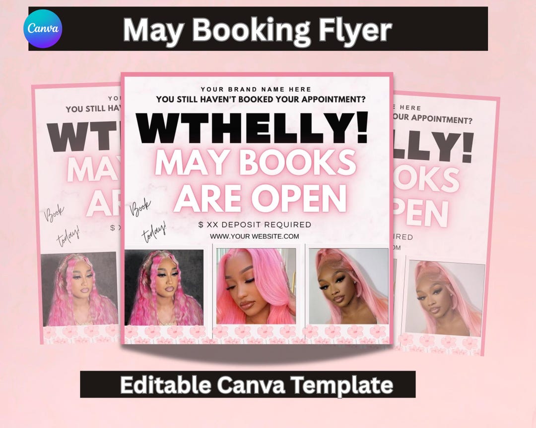 May Booking Flyer, May Flyer Template, Mothers Day Party Event, All ...