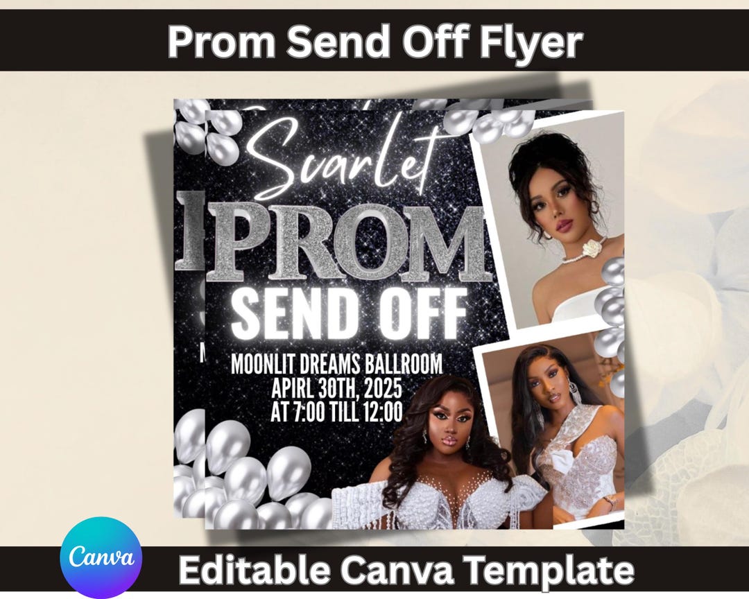 Prom Send off Flyer, Prom Special Flyer, Sale Flyer, Prom Party Flyer ...