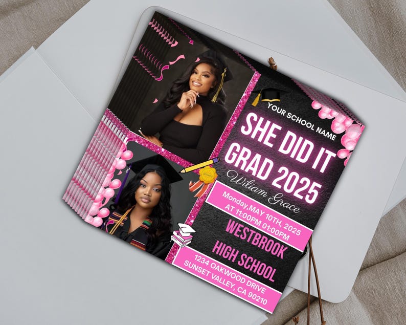 Graduation Party Flyer, Social Media Flyer, Party Invite Flyer ...