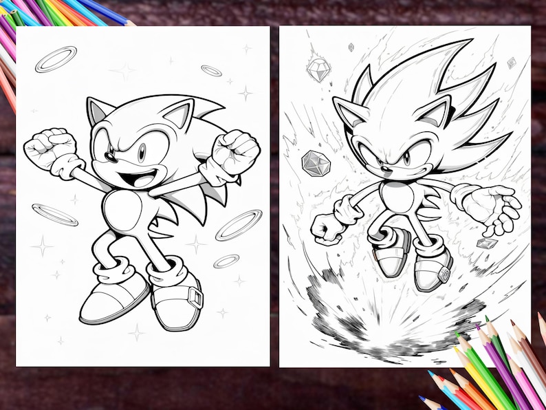 Easy Sonic Coloring Pages for Kids – 40 High-quality Printable Designs ...