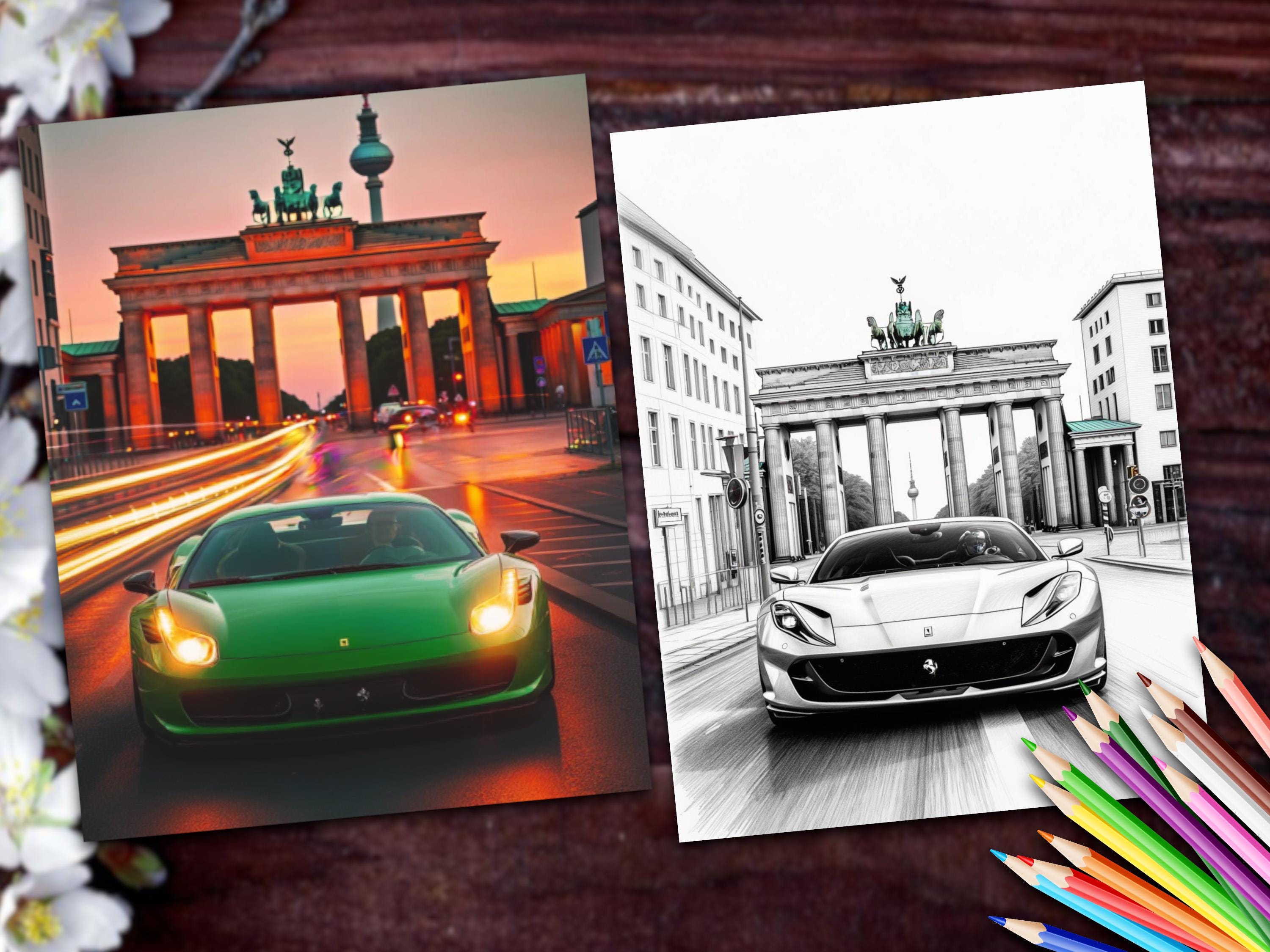 Ferrari Coloring Book: 50 Pages of Supercar Fun (digital Download) - Etsy