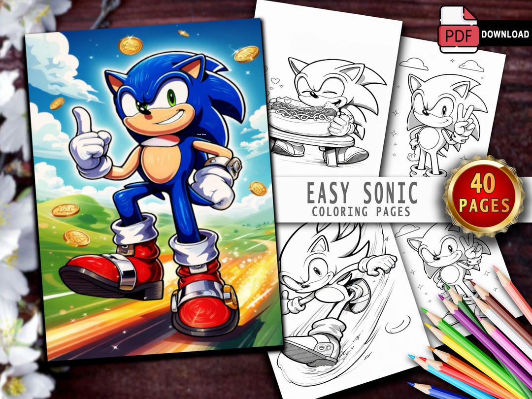 Dibujos para colorear de Sonic para niños: 40 diseños imprimibles ...