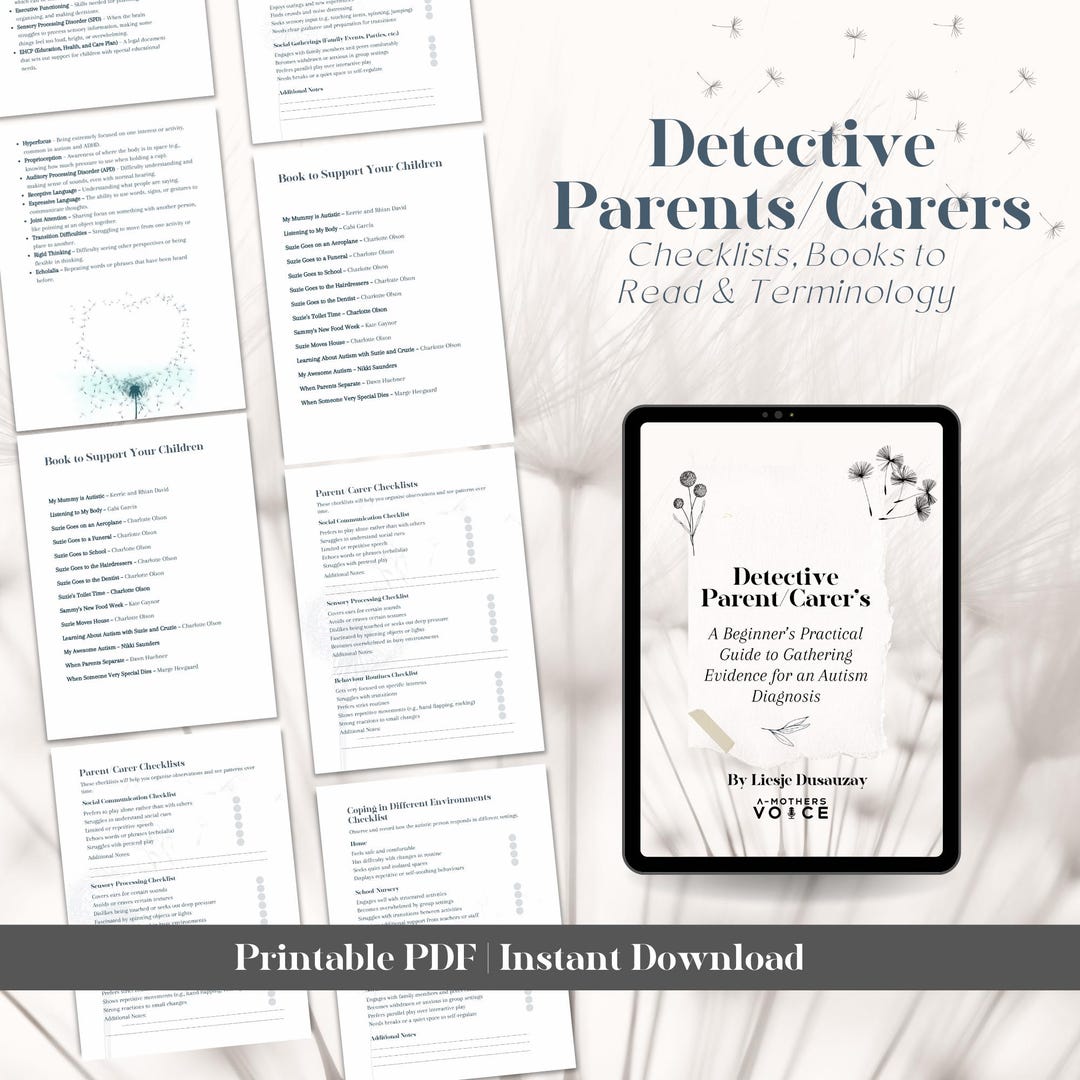 Autism Parenting Toolkit | Behaviour & Sensory Checklists | Book ...