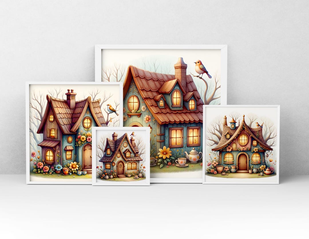 Fairycore Cottage PNG Paper Pack: Printable Junk Journal, Wall Art ...