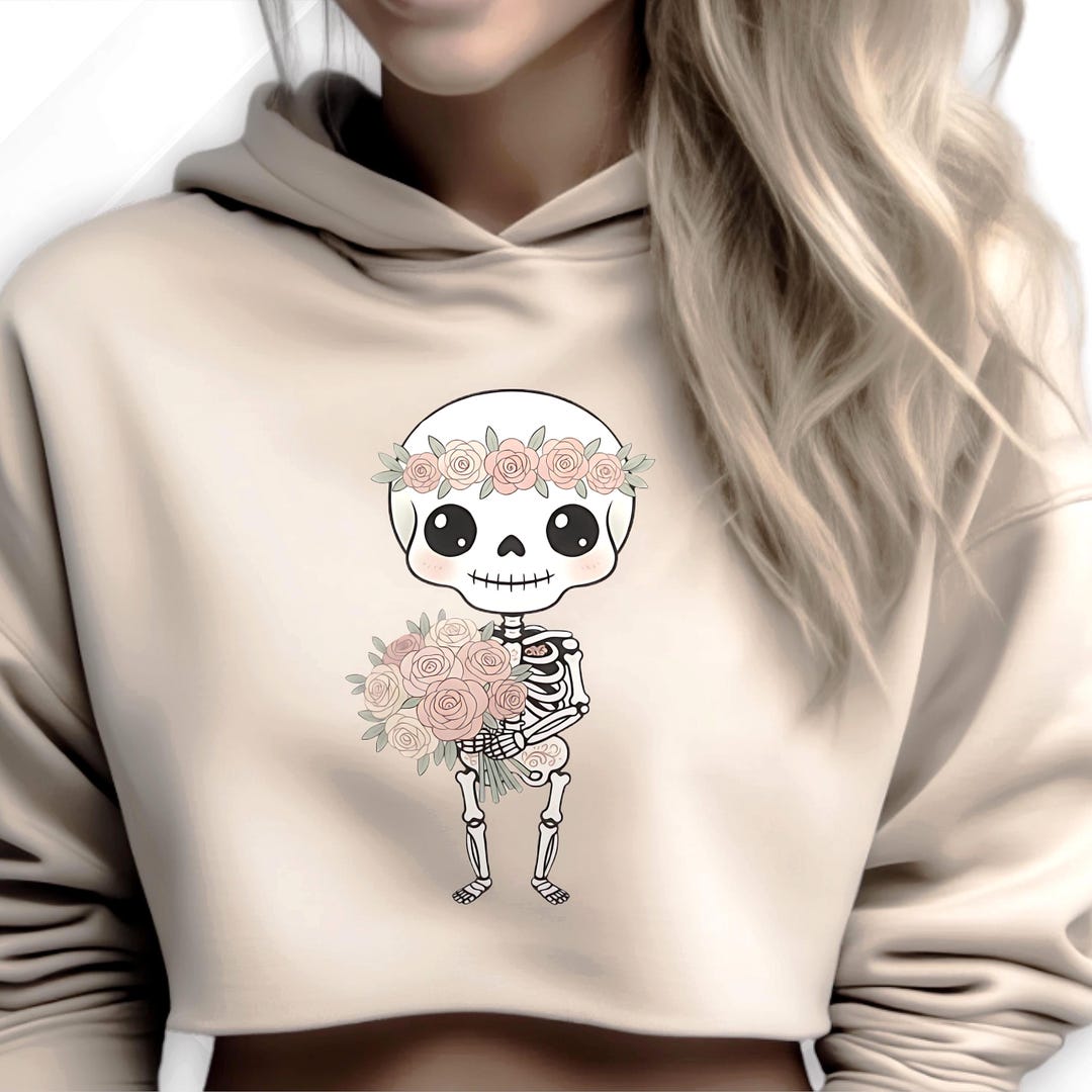 Coquette Skeleton T-shirt Clipart PNG: Pastel Goth Halloween ...