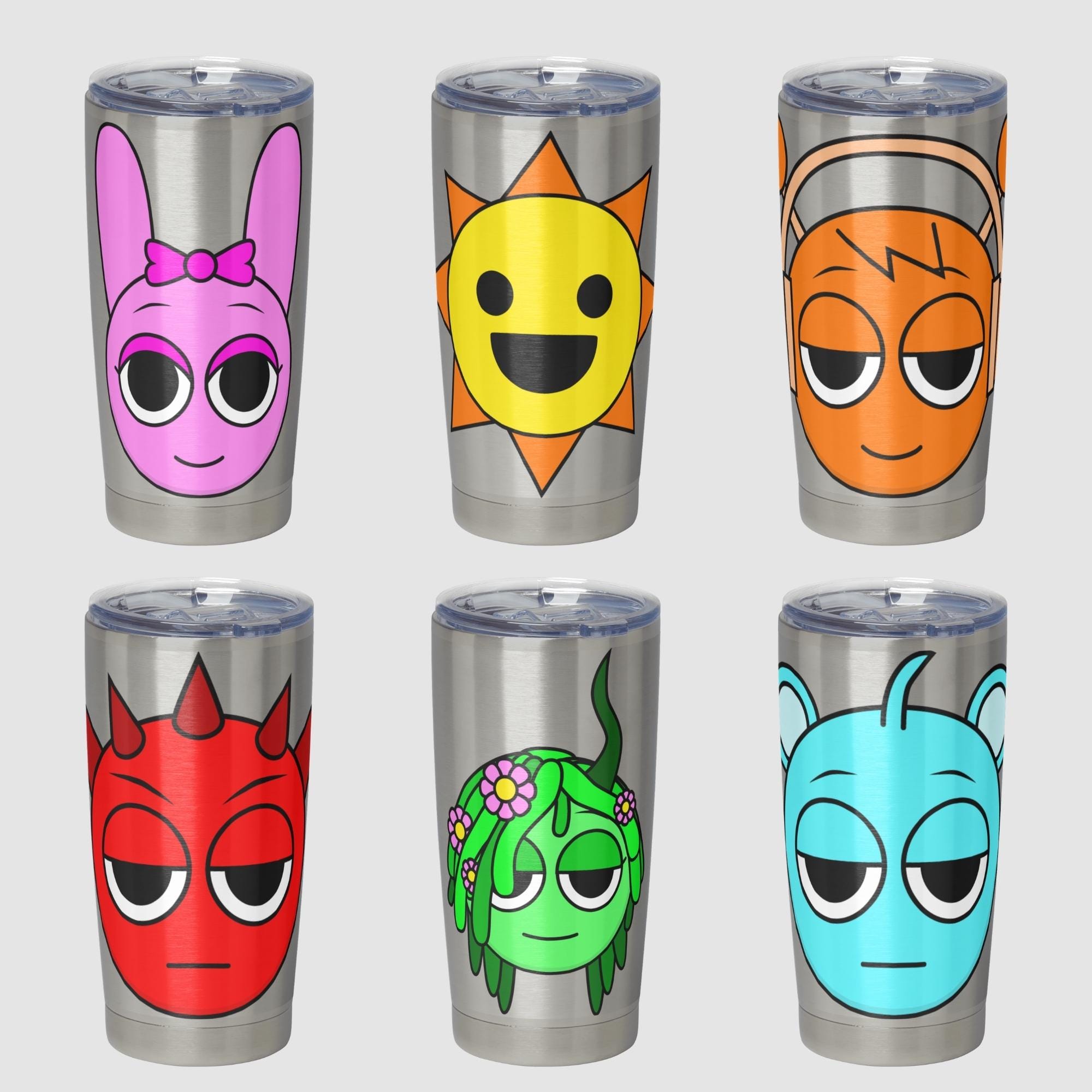 Incredibox Sprunki Gyat All Characters Normal and Horror Mode Heads ...