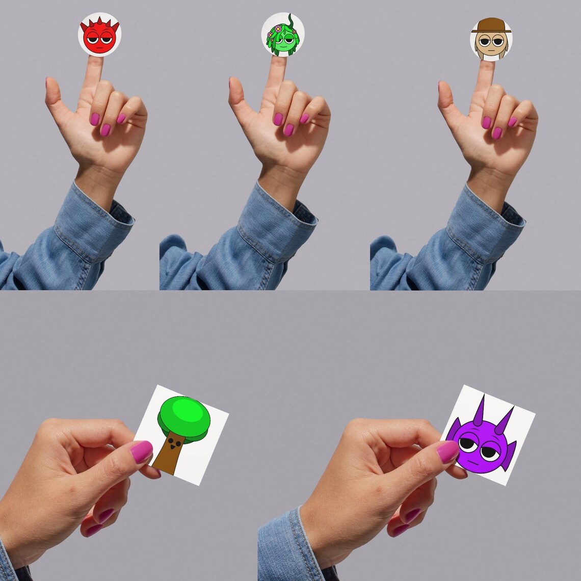 Incredibox Sprunki Gyat All Characters Normal and Horror Mode Heads ...