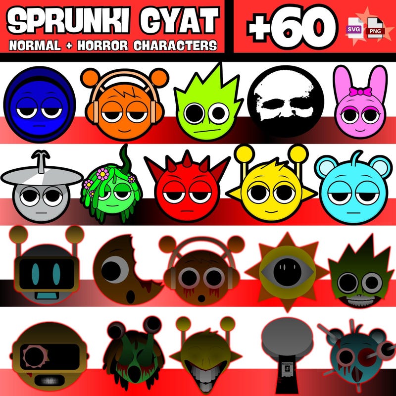 Sprunki Sticker - Etsy