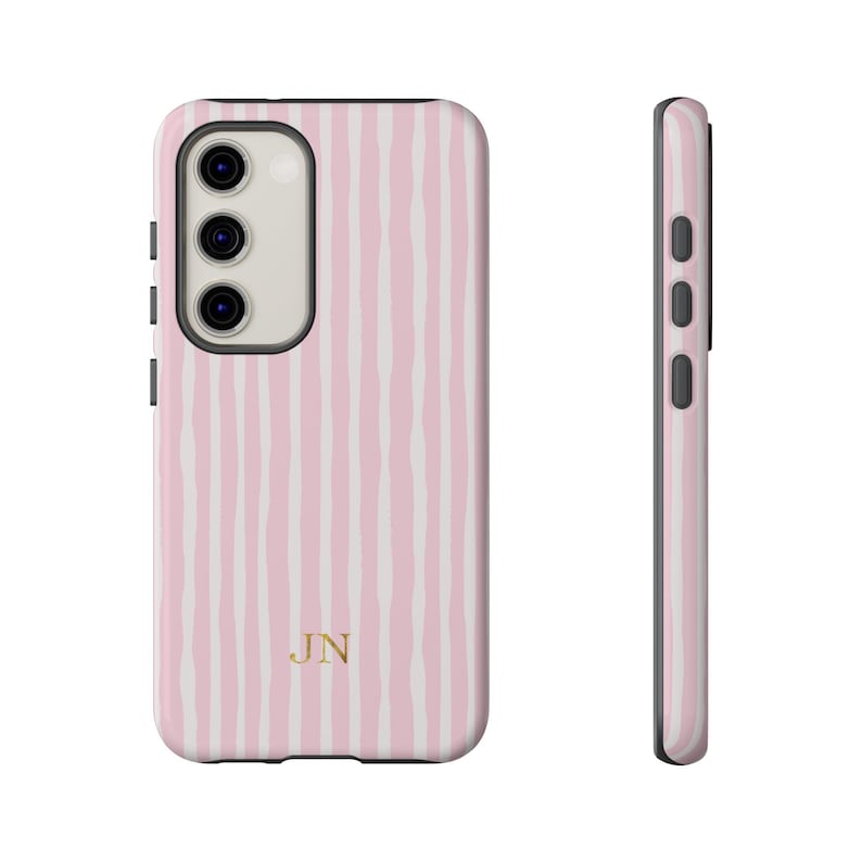 Personalized Striped Phone Case, Custom Monogram Iphone, iPhone 17 16 ...