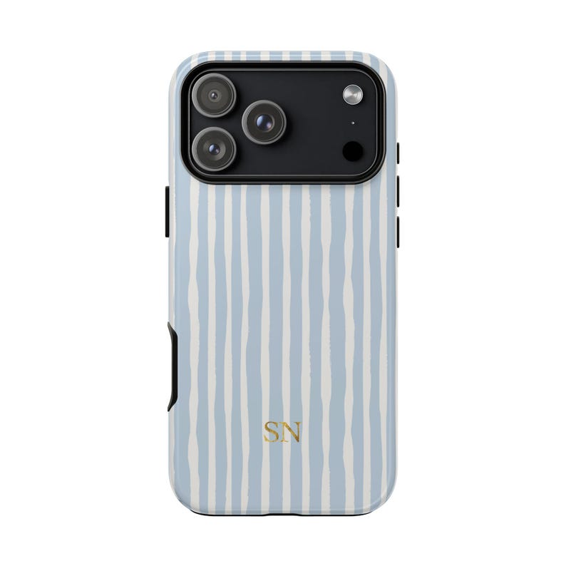 Personalized Striped Phone Case, Custom Monogram Iphone, iPhone 17 16 ...