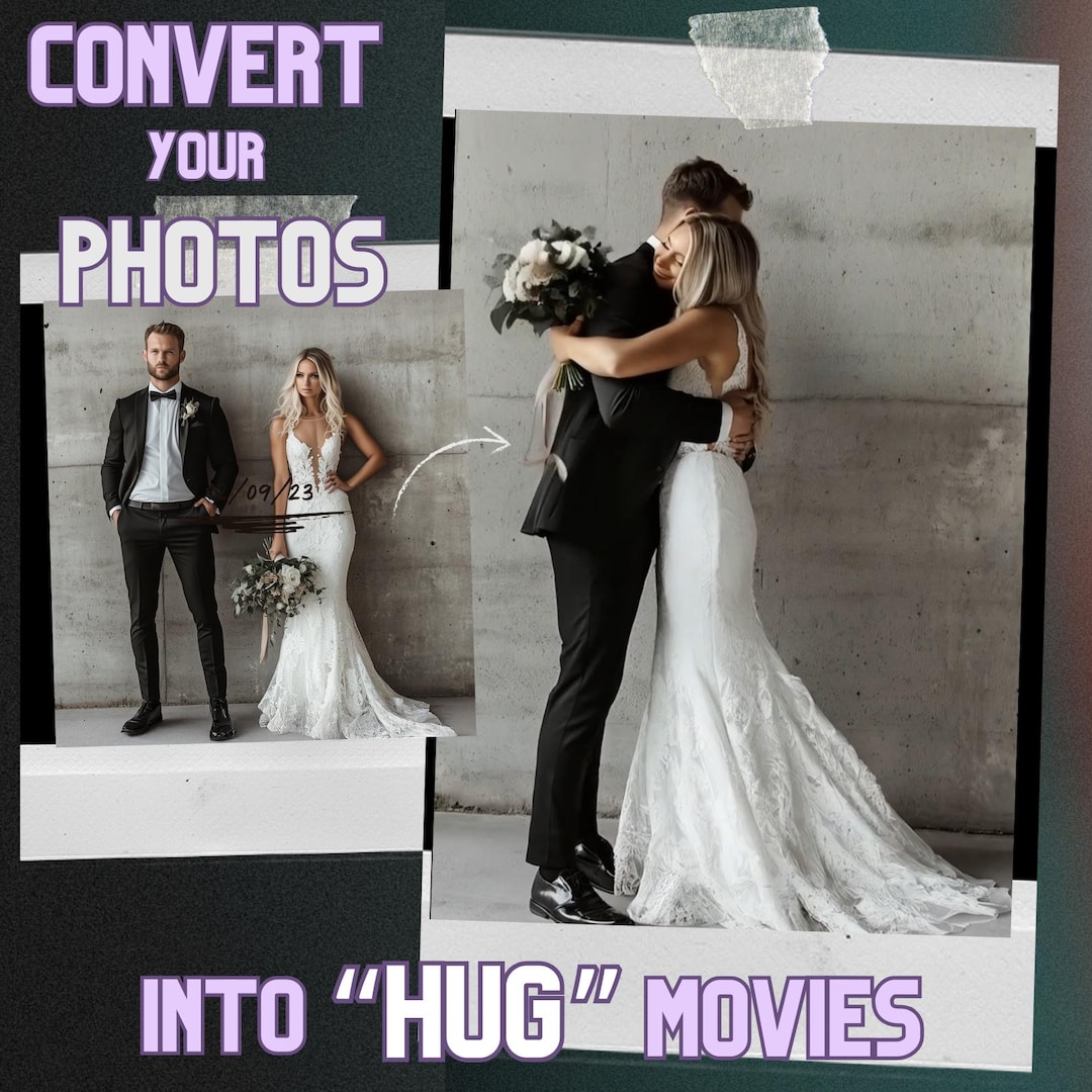 Hugging Video, Animated Photo, Digital AI Art, Photo to Video, Custom ...