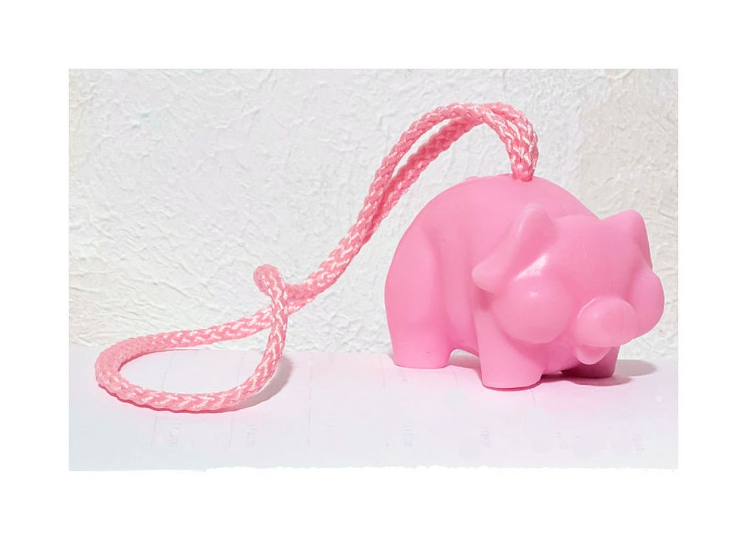 Pink Pig Soap-on-a-rope - Etsy
