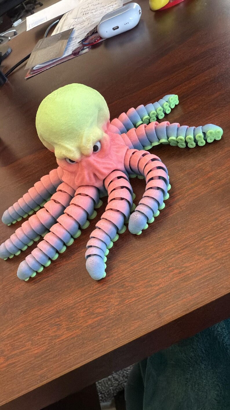 3D Printed Octopus Toys STL Files - Etsy