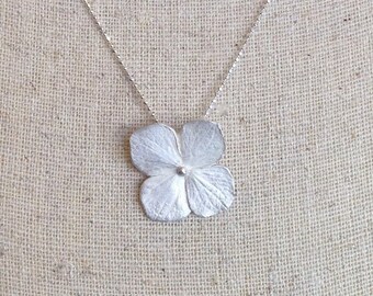 Hydrangea necklace | Etsy