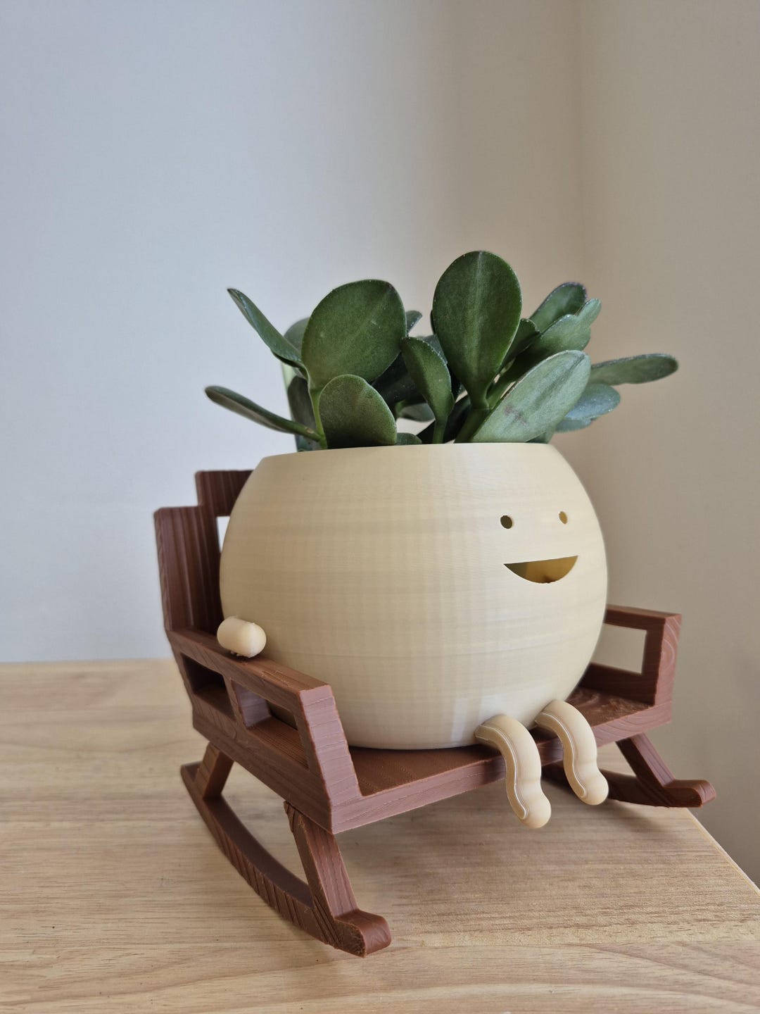 Rocking Chair Smiley Planter - Etsy