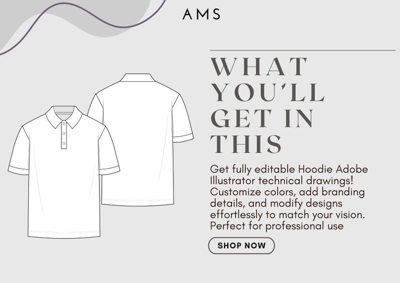 Polo Shirt Tech Pack: Editable MS Word Template - Etsy