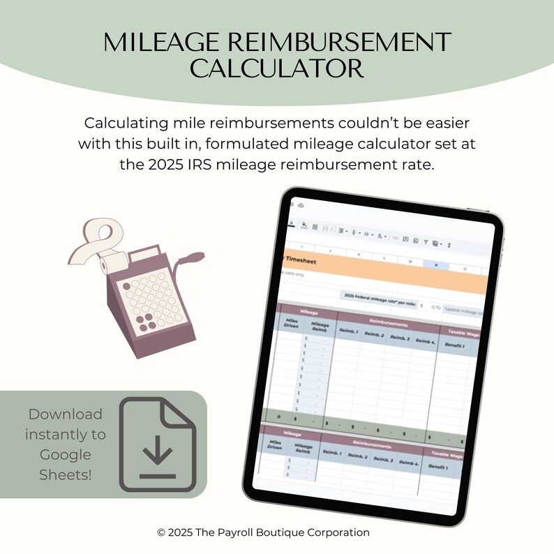 Corporate Timesheet and Reimbursement Tracker | Google Sheets Template ...