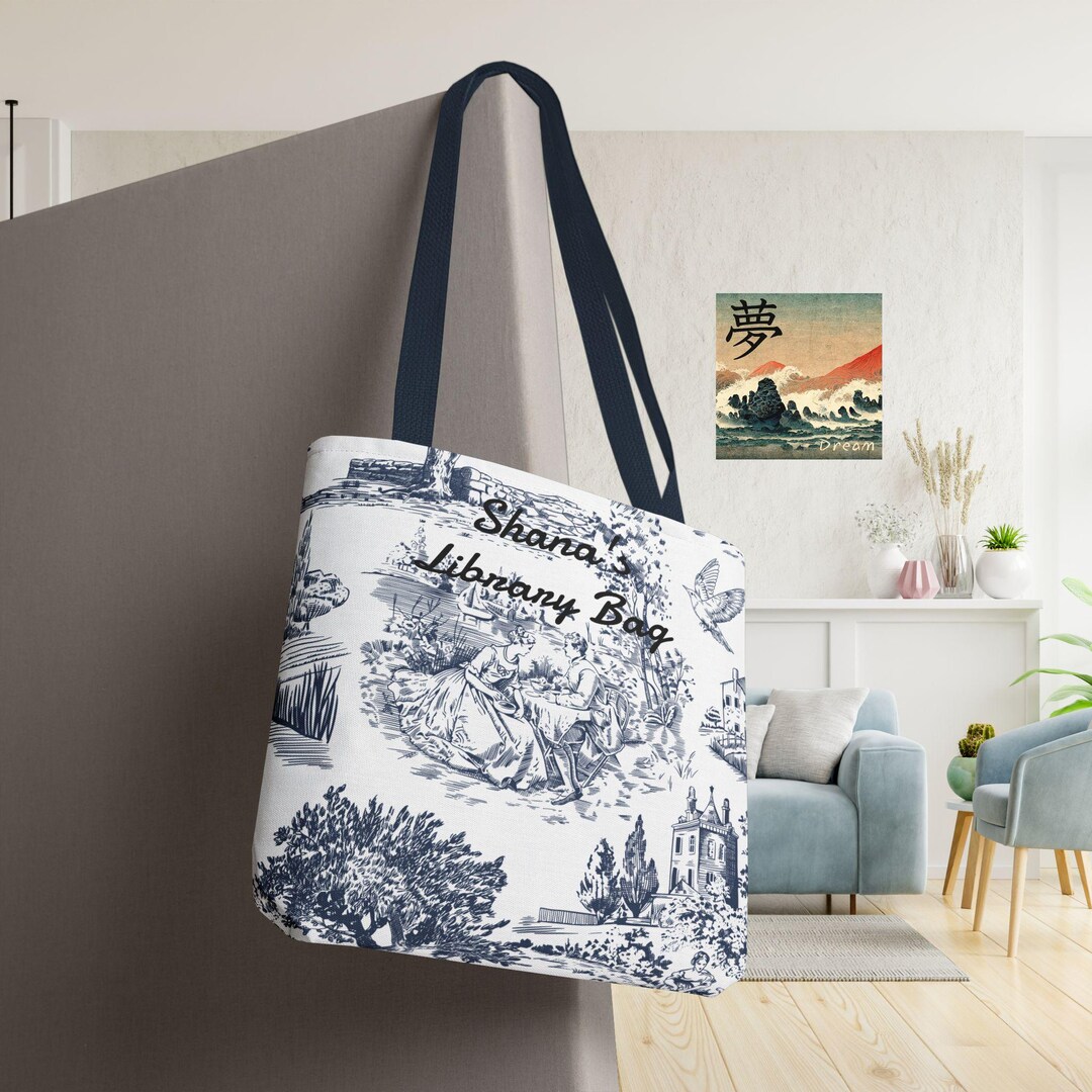Personalized Literary Tote Bag | Custom Book Lover Gift | Classic ...