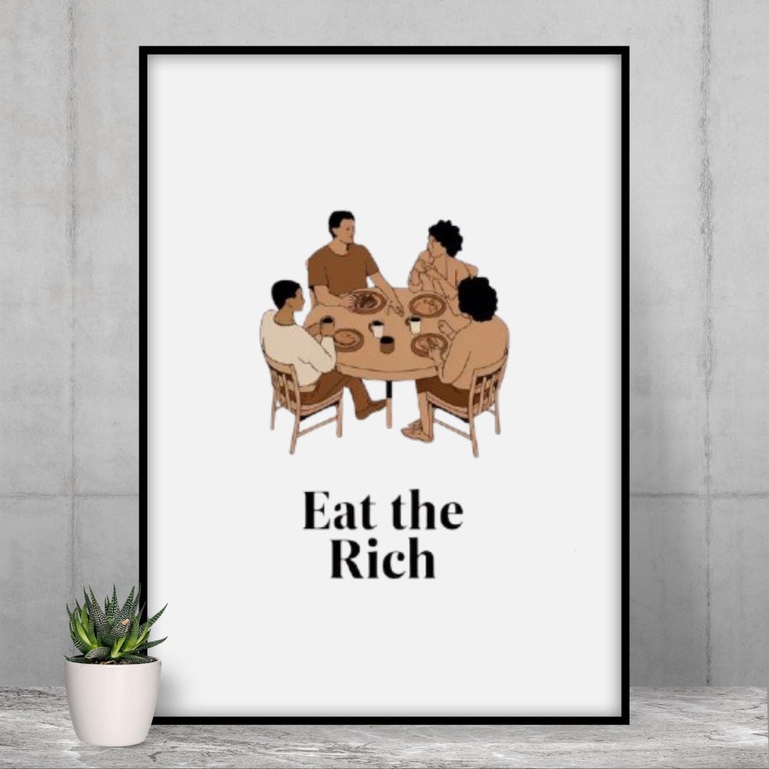 Eat the Rich Feminist Doodle PNG Aesthetic Design for T-shirt Printing ...