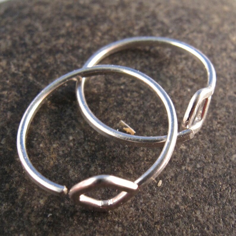 Tiny Argentium STERLING SILVER Hoop Earrings. Sleeper Earring - Etsy