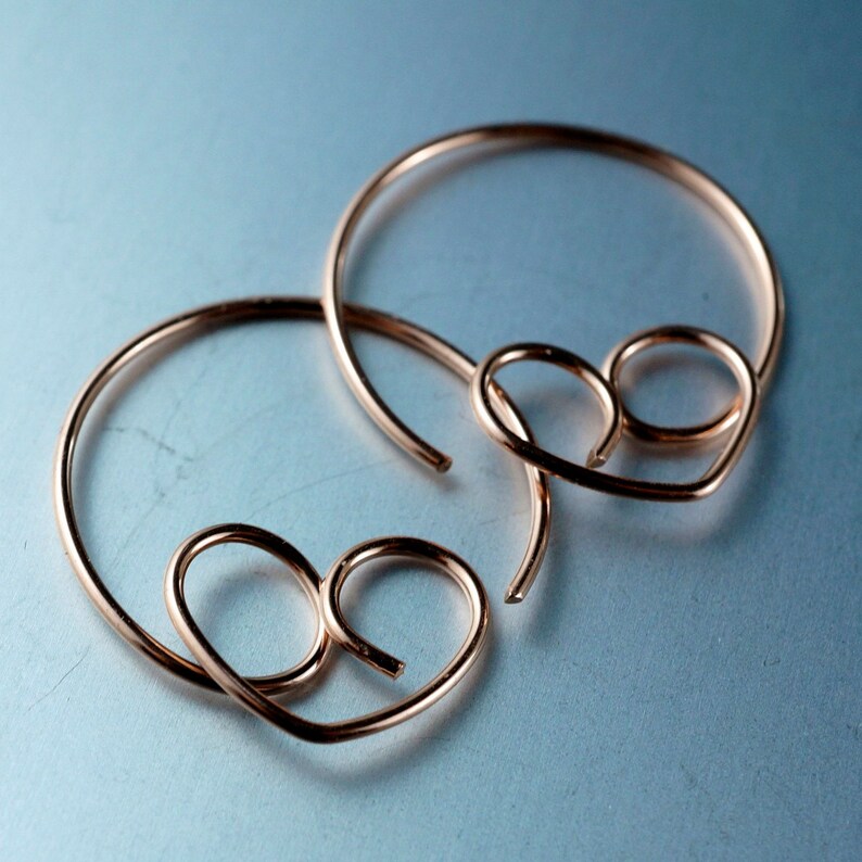 SMALL GOLD HEART Hoops or Alternate Metal. Gold Filled - Etsy
