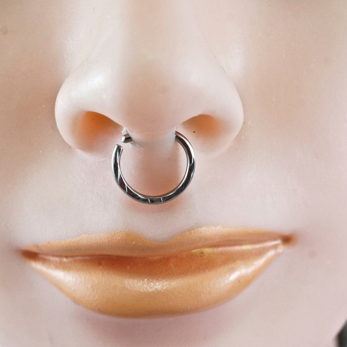 Septum Ring 16g D Septum Ring Nose Ring Nose Hoop | Etsy