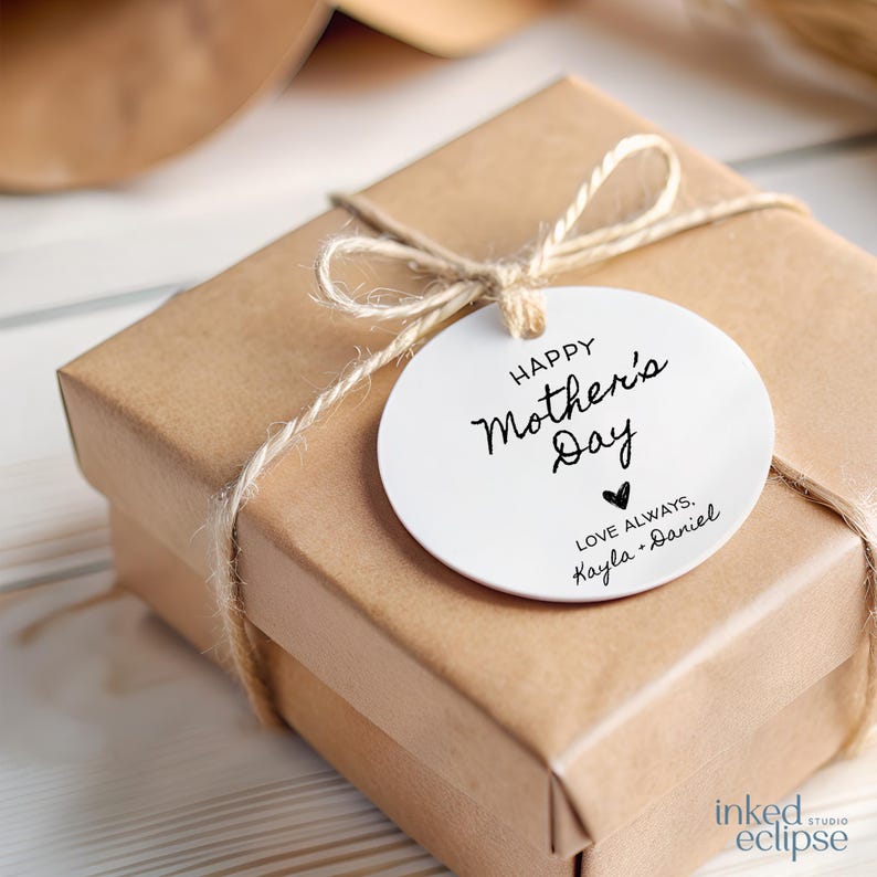 Mother's Day Gift Tag Printable, Minimalist Design (editable Canva ...