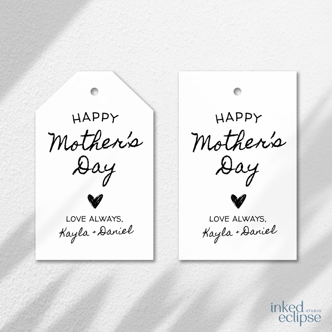 Mother's Day Gift Tag Printable, Minimalist Design (editable Canva ...