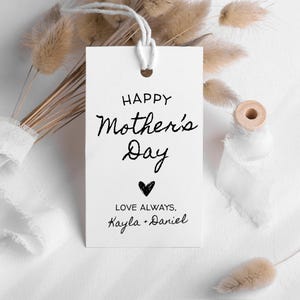 Mother's Day Gift Tag Printable, Minimalist Design (editable Canva ...