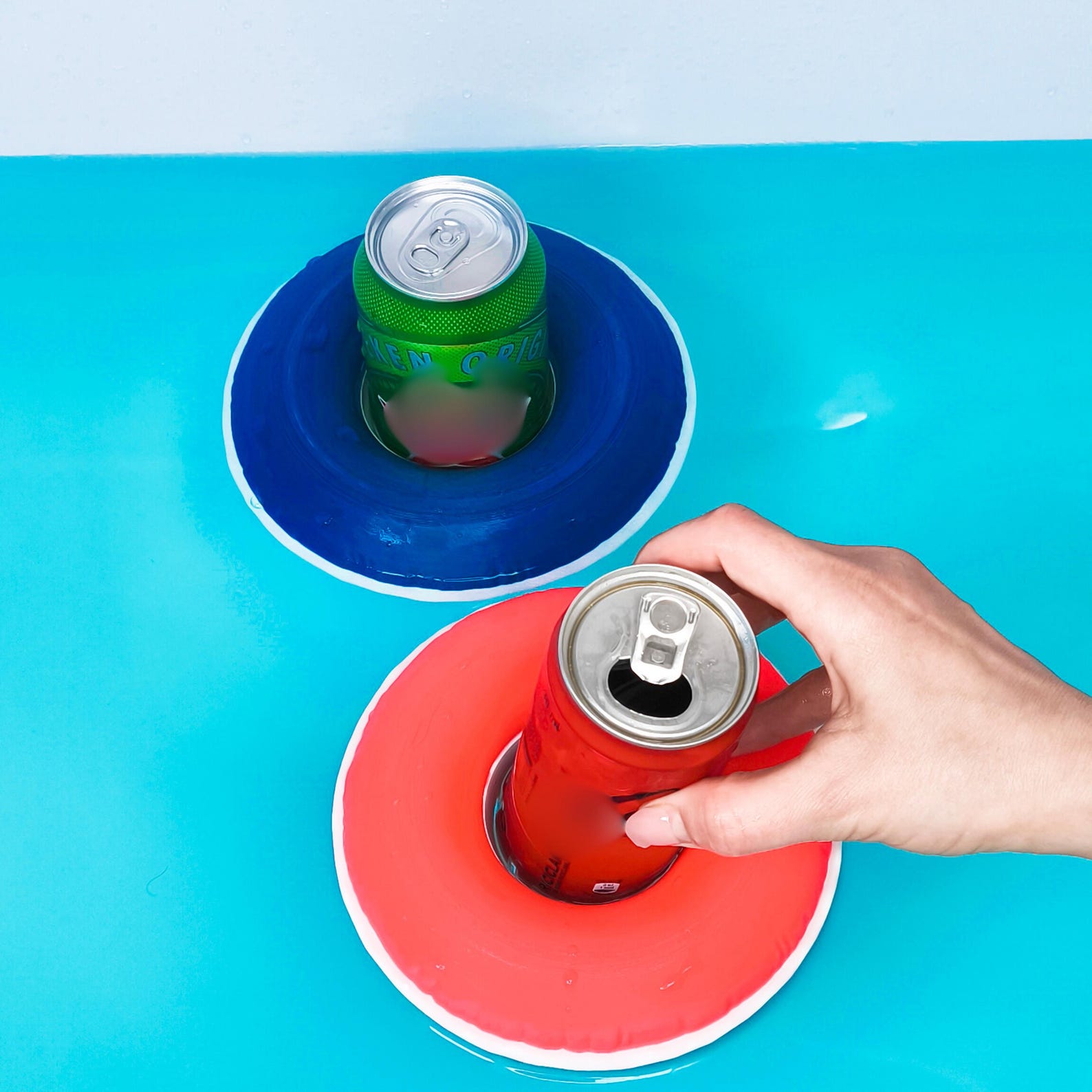3D Printed Drink Pool Floaty: Perforated Can Holder for Summer Fun - Etsy