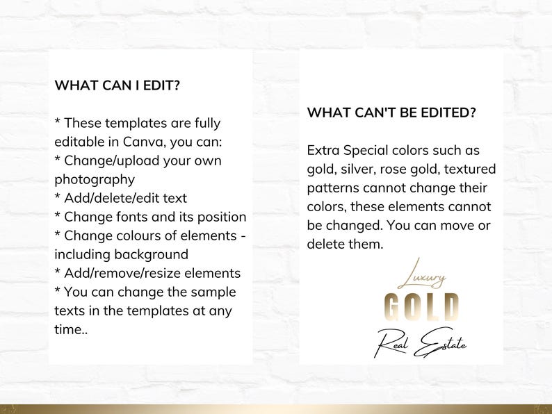 Gold & Black Real Estate Sign Template, Realtor Yard Sign (canva) - Etsy